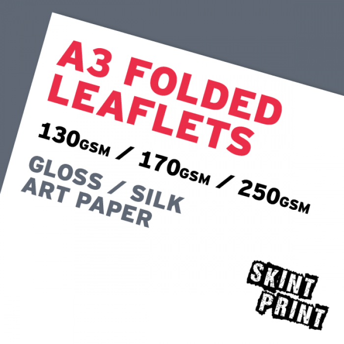 A3 Folded Leaflets